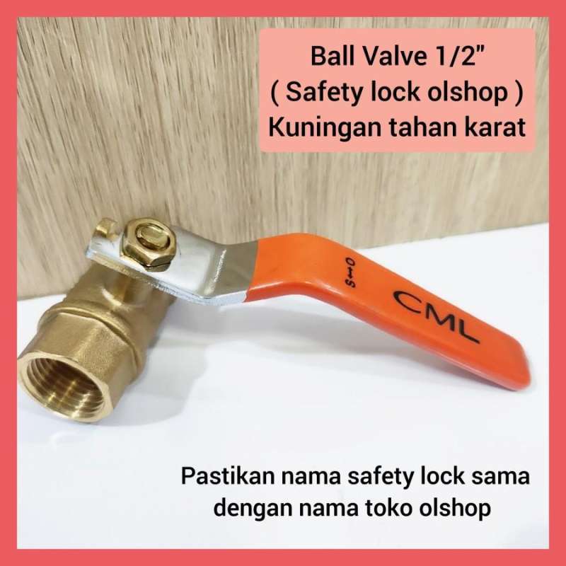 Jual Ball Valve Kuningan 1/2 Nikken Di Seller Safetylock - Pegadungan ...