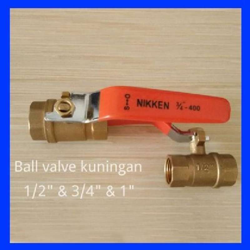 Jual Ball Valve Kuningan 1/2 Nikken Di Seller Safetylock - Pegadungan ...