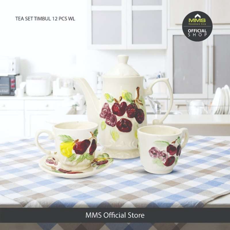 Jual MMS Tea Set Timbul/Tea Set Motif di Seller Dapoer Laris ...