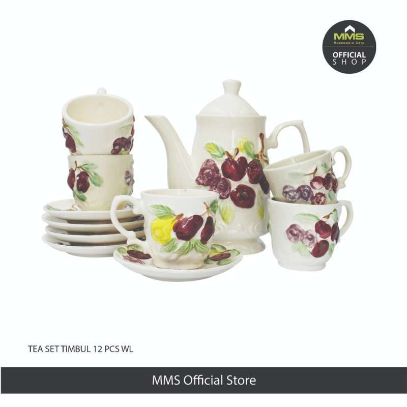 Jual MMS Tea Set Timbul/Tea Set Motif di Seller Dapoer Laris ...