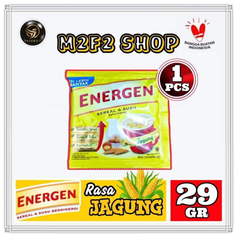 Promo Energen Sereal dan Susu Berenergi Rasa Jagung - 29 gr (Kemasan ...