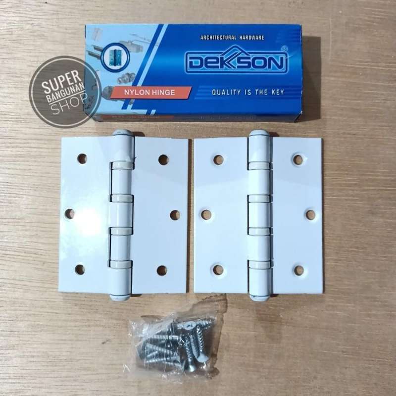 Jual Engsel Nilon Dekson 3x2,5x2mm 4nr Putih / Nylon Hinge Dekson 3inch ...