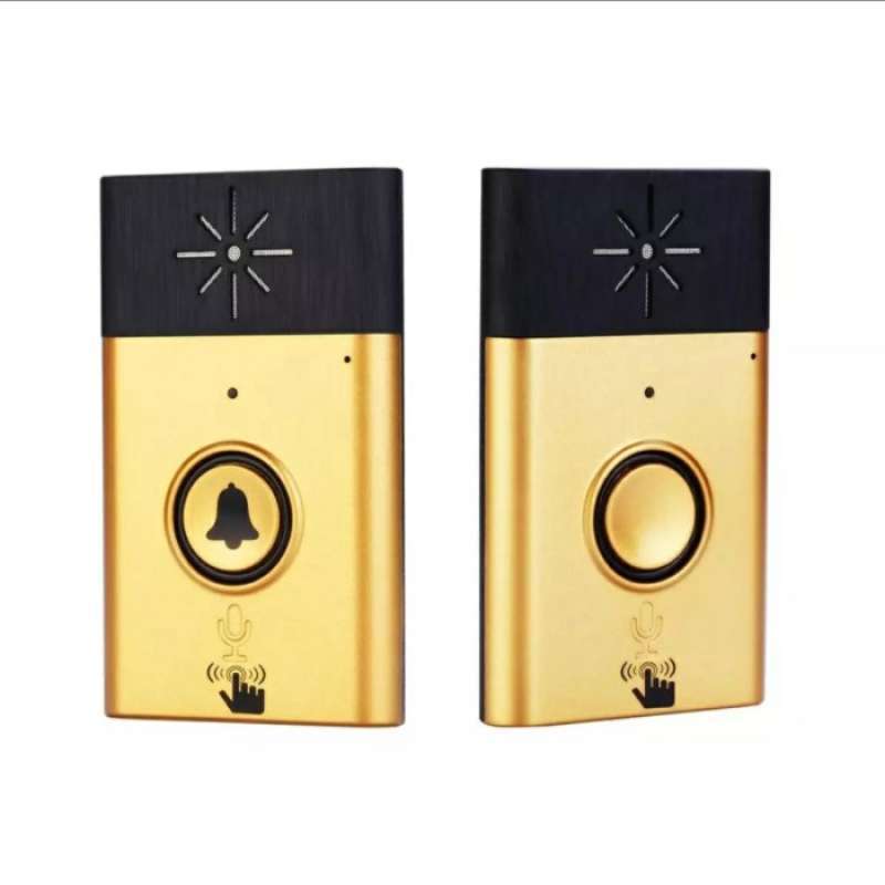 Promo Wireless Door Bell Intercom 2 Way Waterproof - Gold Diskon 10% di ...