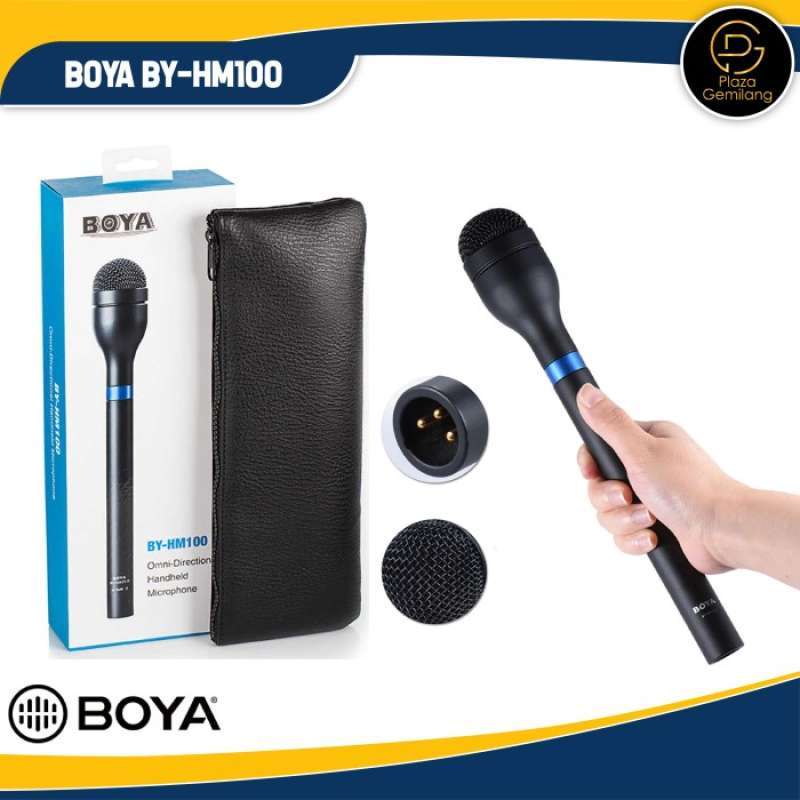 Promo Boya By-Hm100 Handheld Dynamic Microphone Omni-Directional Mic ...