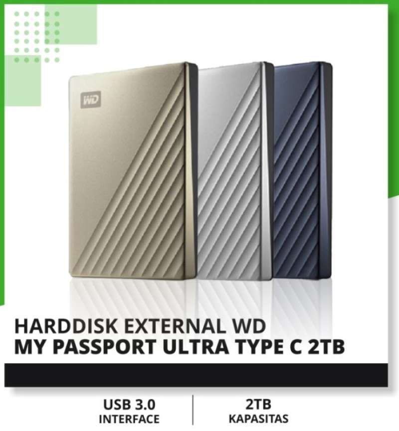 Jual HDD External WD 2 Tb My Passport Ultra External Hardisk 2.5 USB 3. ...