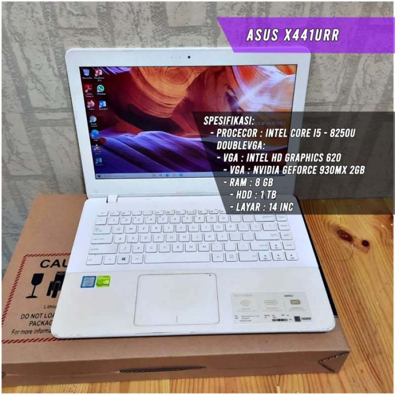 Jual Laptop Asus X441URR Core i5 8250U Ram 8/1Tb Double Vga Layar 14inch di Seller DEKSTOP ...