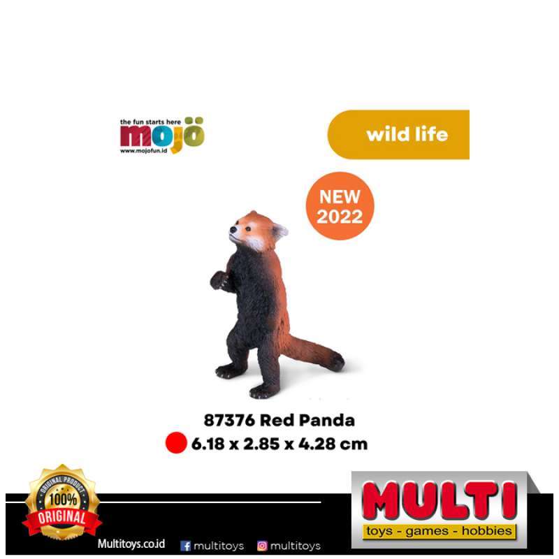 Jual MAINAN/PAJANGAN MOJO RED PANDA NEW 2022 87376 di Seller Multi Toys ...