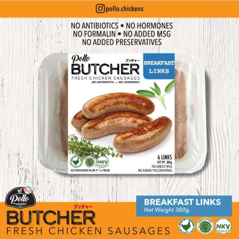 Jual Pollo Chilled Butcher Breakfast Link Tray [380 gr] di Seller ...