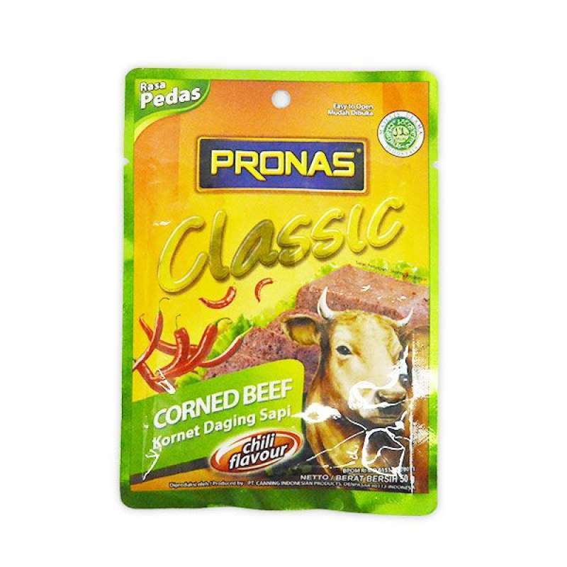 Jual PRONAS CORNED BEEF CHILI SACHET 50 GR di Seller FRESTIVE ...