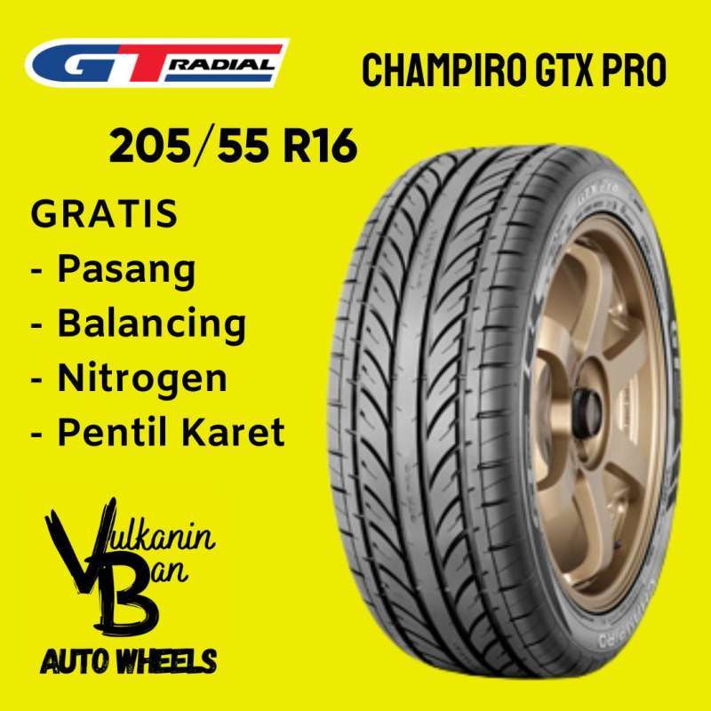Jual Ban Mobil Xpander Livina Altis Civic Cortez Galant 205/55 R16 Gt Radial Champiro Gtx Pro Di ...