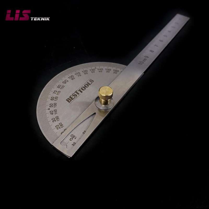 Jual Busur Derajat Penggaris Combi Stainless Protractor Alat Ukur Sudut ...