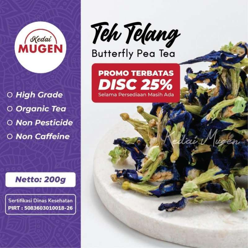 Jual Premium Butterfly Pea Tea/Teh Bunga Telang Kualitas Ekspor Grosir ...