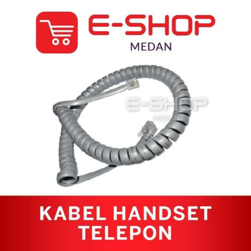 Jual Kabel Spiral Gagang Telp Rj-9 Telepon Kabel Gagang Telepon Premium ...