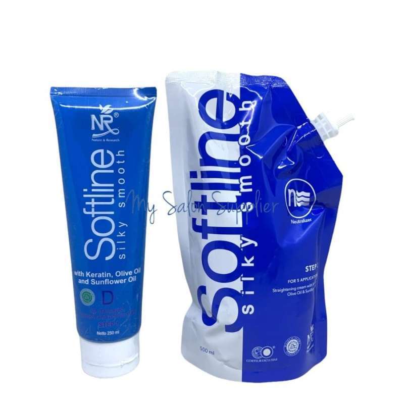 Jual 1 Set NR Softline SILKY SMOOTH with Keratin Step 1 + Step 2 di ...
