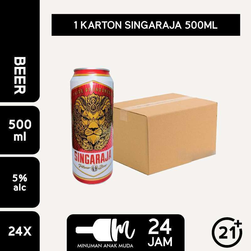 Jual Beer Bir Singaraja Kaleng 500 Ml ( Paket 24 Kaleng ) Di Seller ...