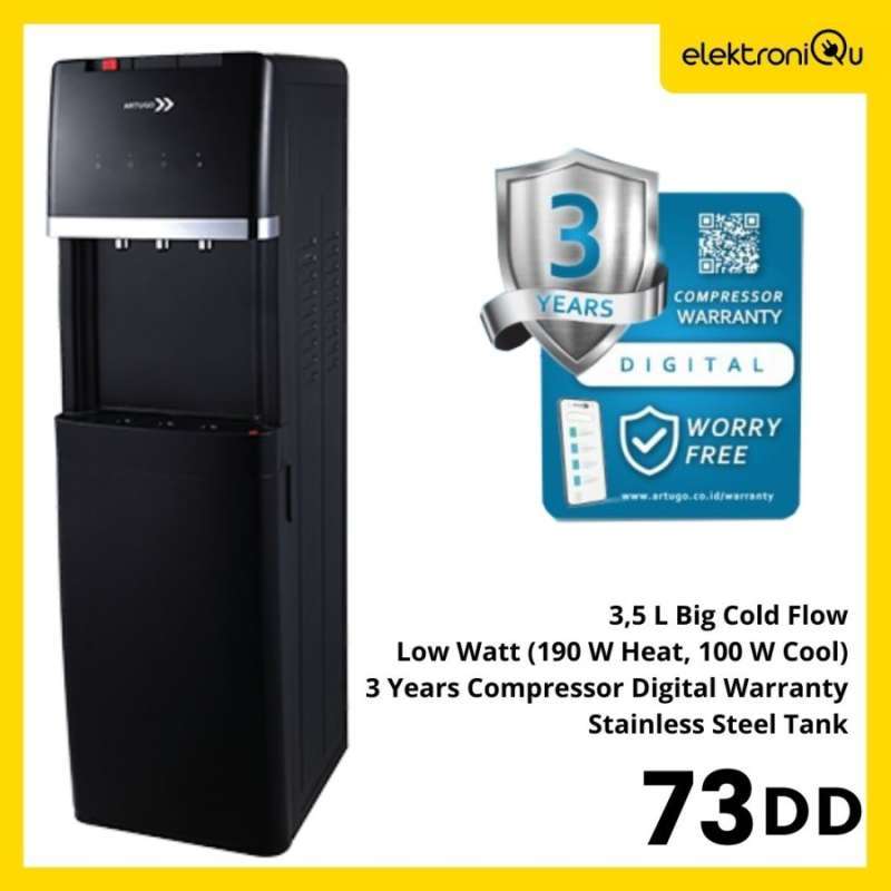Jual DISPENSER ARTUGO AD-73 BIG COLD FLOW 3,5 LITER - LOW WATT di ...
