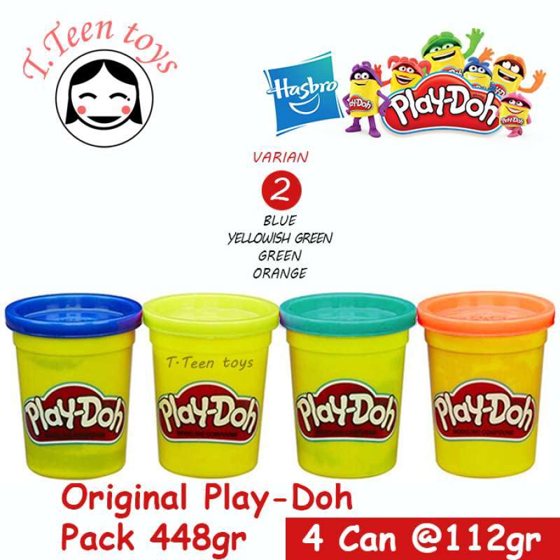 Jual Playdoh original 4 pack 448gr Plastisin lilin play doh playdough ...