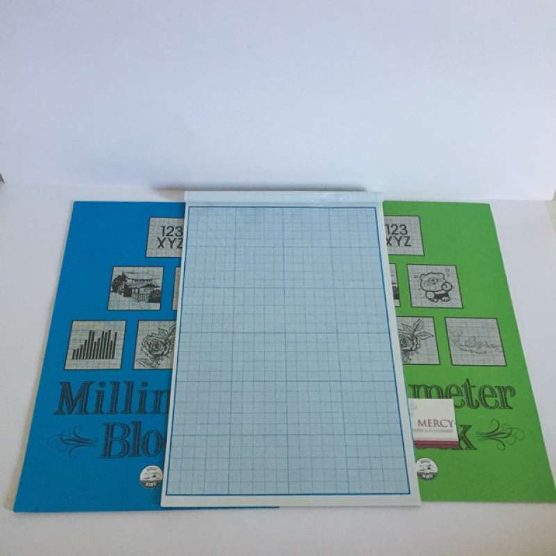 Jual Buku Milimeter Block Sh Folio 25 Graph Paper Graphing Square Grid ...