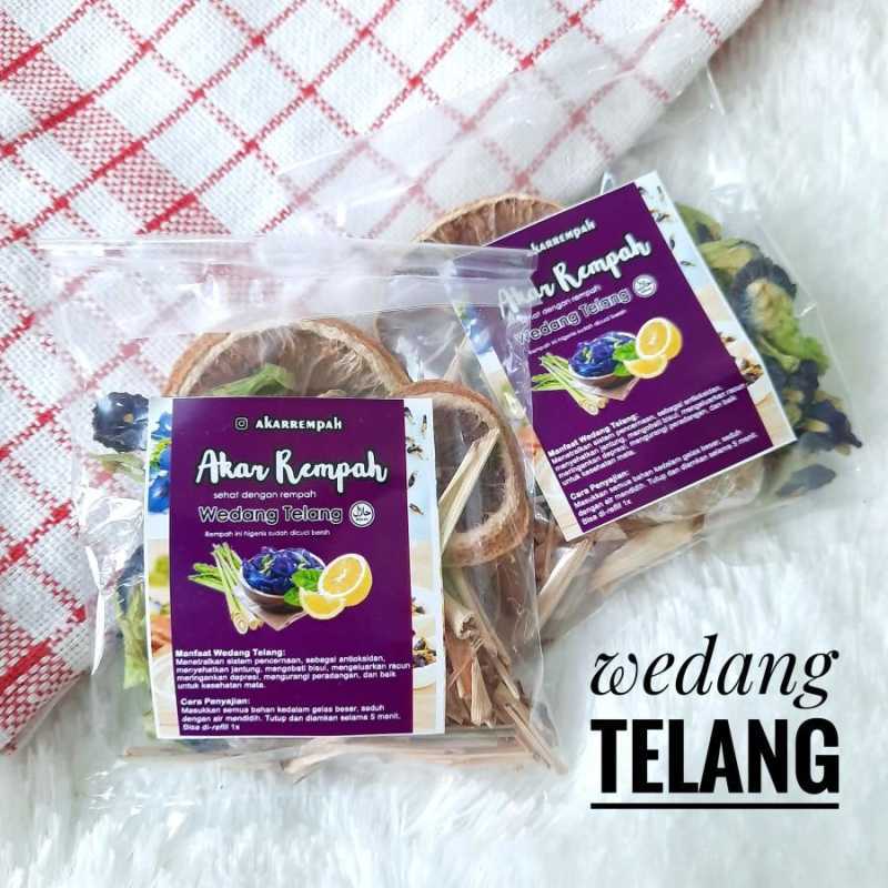 Jual Wedang Telang Jsr / Butterfly Pea Tea / Bunga Telang Ungu / Tisane ...