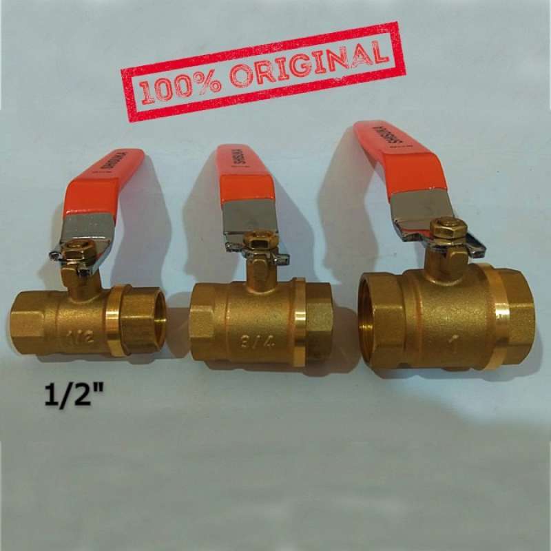 Jual Ball Valve Kuningan Shisuka 1 , 1/2 , 3/4 Inch Stop Kran Kuningan di Seller TB Honey Makmur ...