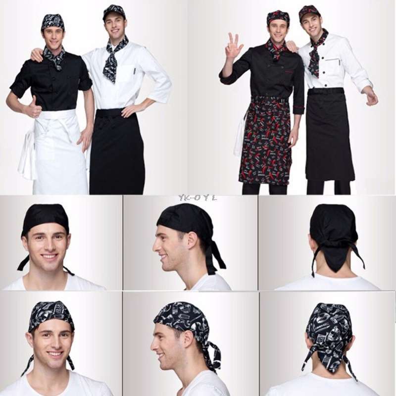 Jual Topi Koki Model Pirate Chef Hat Pelayan Dapur Barista - 2. Hitam ...