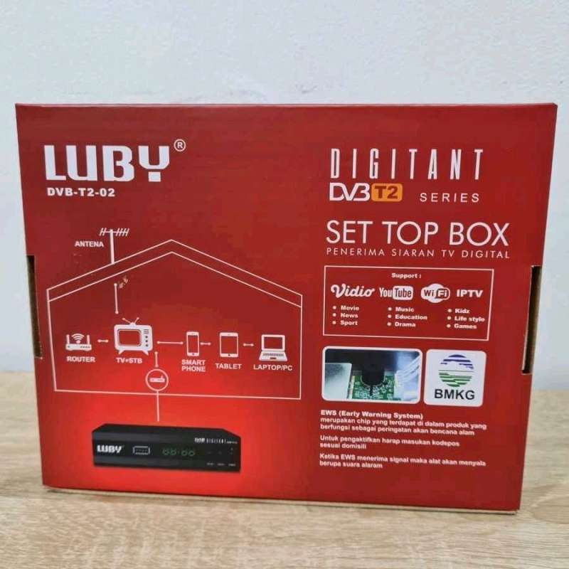 Jual Set Top Box Tv Analog Ke Digital Luby Reciever Dvb T2 02 Stb Di Seller 31onlineshop ...