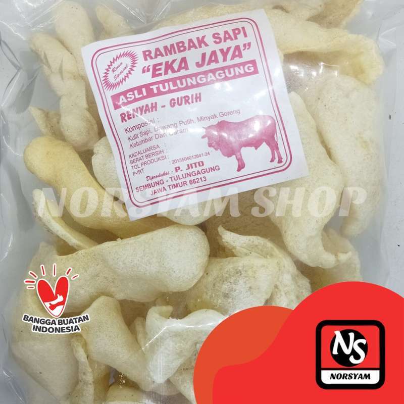 Jual Kerupuk Rambak Sapi Matang Di Seller Norsyam Shop - Bendorejo, Kab ...