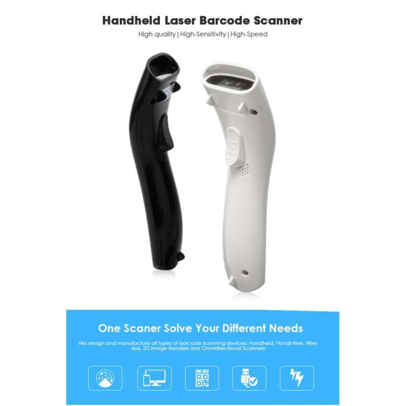 Promo 2D WIRED BARCODE SCANNER VSC BS-H88 PUTIH (QR-CODE, E-FAKTUR ...
