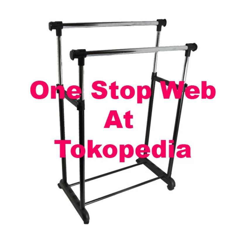 Jual Tiang / Rak Gantung Pakaian Dobel / Hanger Baju di Seller Varen ...