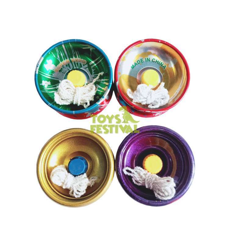 Jual Mainan Yoyo Besi Warna Corak Dan Polos Kantong Multiwarna di ...