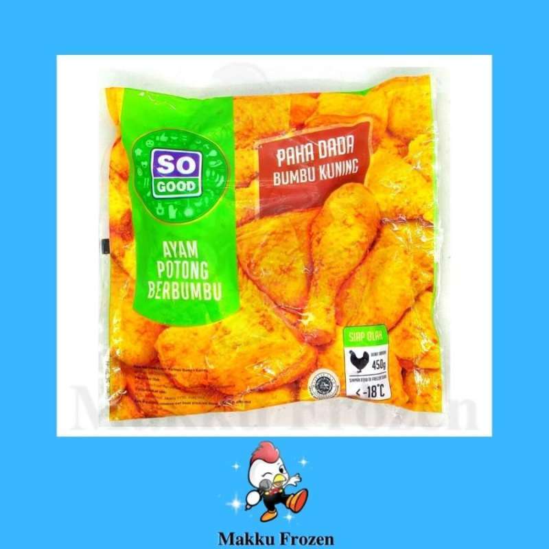 Jual So Good Ayam Potong Berbumbu (Paha Dada Bumbu Kuning) 450gr, Halal ...