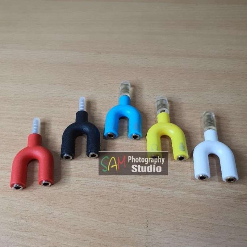 Jual SPLITTER 3.5MM JACK to Audio dan Mic female di Seller Sam ...