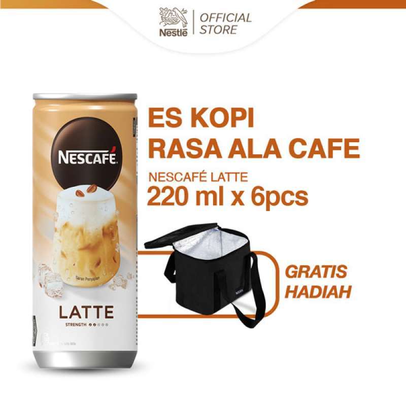 Jual Bundling 6 NESCAFE Kopi Minuman Kaleng Latte [220 mL x 6 Pcs] Free ...