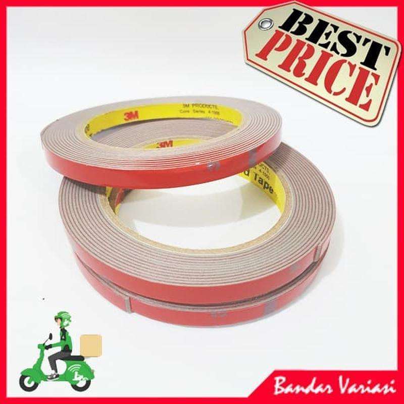 Jual Lem BB Double Tape 3M Lem Bolak Balik 8mm - - Merah di Seller ...