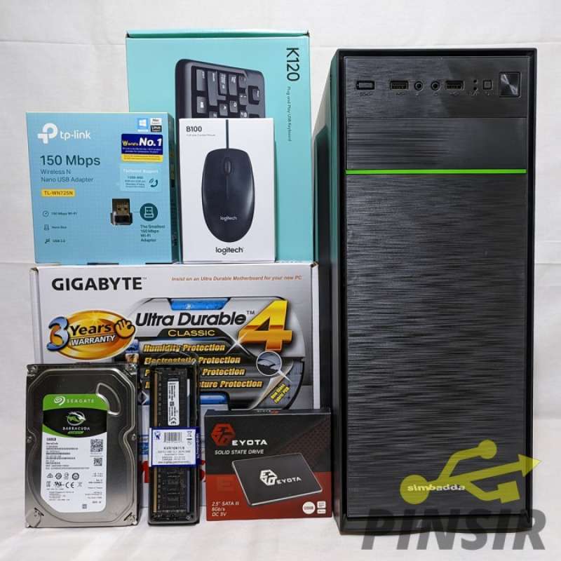 Jual CPU Komputer Rakitan Core I5 RAM 8GB SSD 120GB - Berkualitas di ...