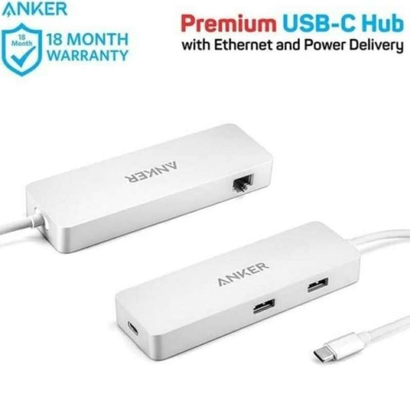Jual Anker Premium Usb C Hub Ethernet Macbook Pd Power Delivery A8302 ...