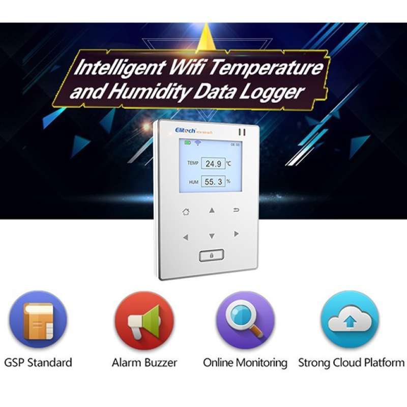 Jual ELITECH RCW-800 WI FI TEMPERATURE HUMIDITY DATA LOGGER WIFI LOGER di Seller Cullen darrel ...