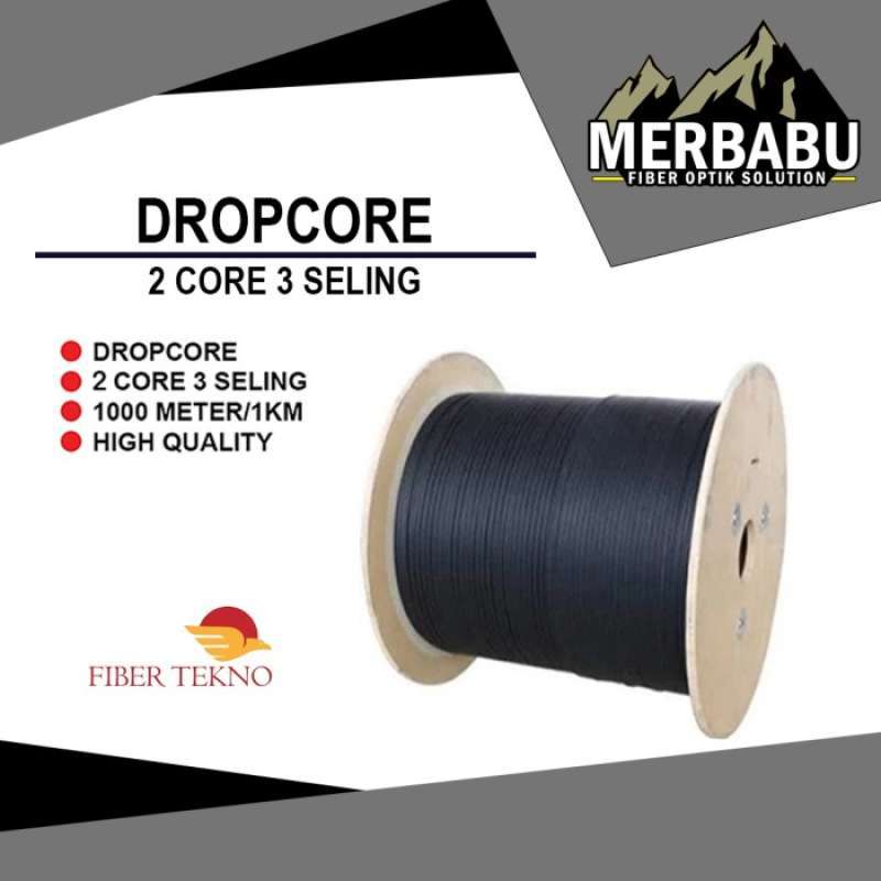 Promo Kabel Dropcore Fiber Optik 2 Core 3 Seling Fiber Tekno / Dw ...