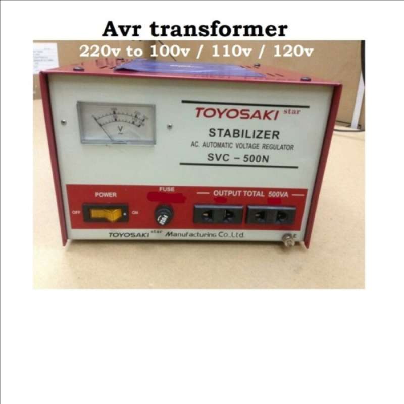 Jual Stavol Stabilizer Avr Transformer 500watt 220v to 100v 110v 120v ...