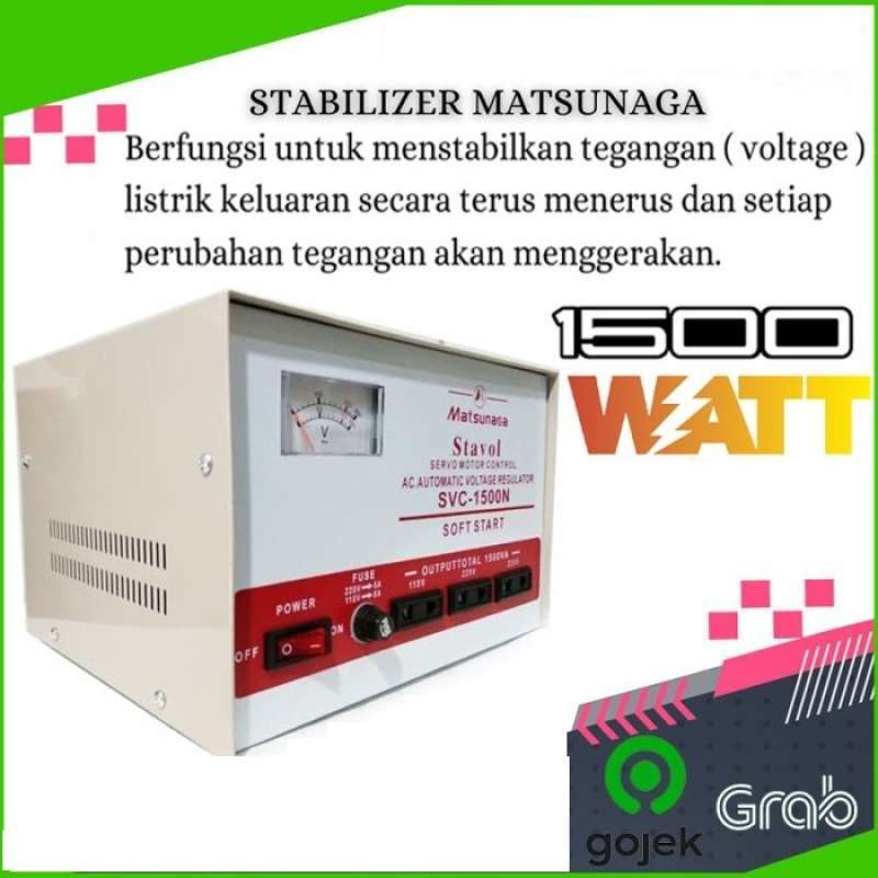 Jual Stabilizer /Stavol Matsunaga 1500 Stabiliser Listrik Untuk ...