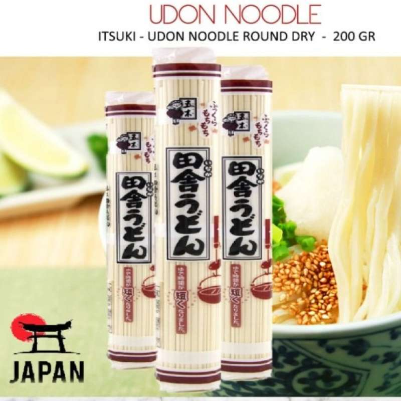 Jual Itsuki Udon Premier Classic Round Dry 200 gr/ mie kering udon ...