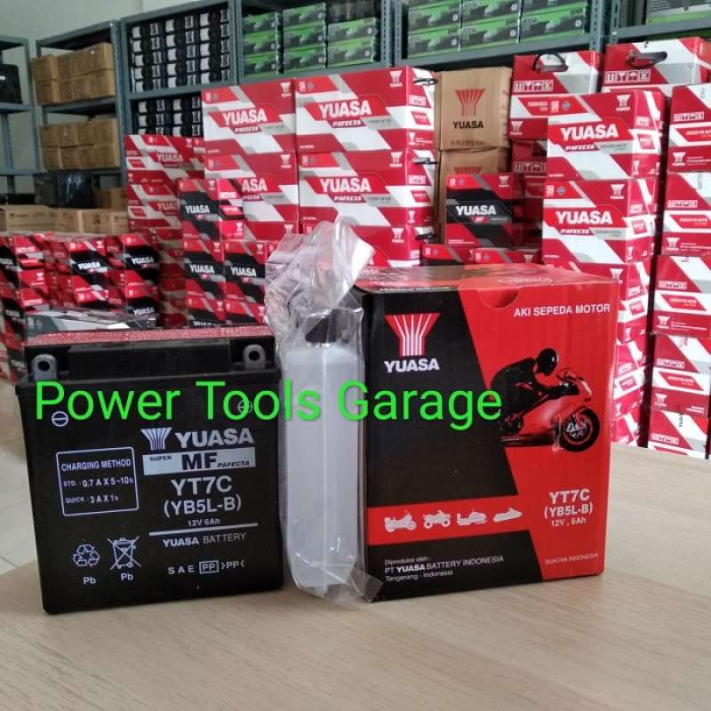 Promo AKI MOTOR YUASA YT7C YB5LB AKI KERING YT7C / GM5Z Diskon 6% di Seller Store Hanzo - Karet ...