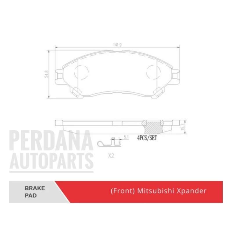 Promo Brembo Brakepads Kampas Rem Depan Mitsubishi Xpander - Asli ...