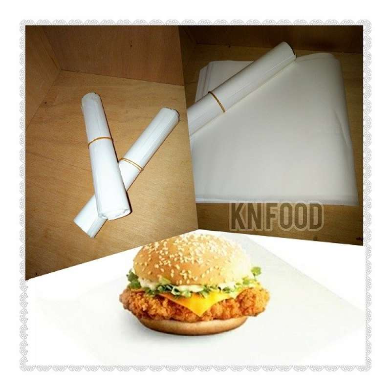 Promo KERTAS ROTI PUTIH/KERTAS BUNGKUS MAKANAN/ 50 LBR/1 GULUNG Diskon ...