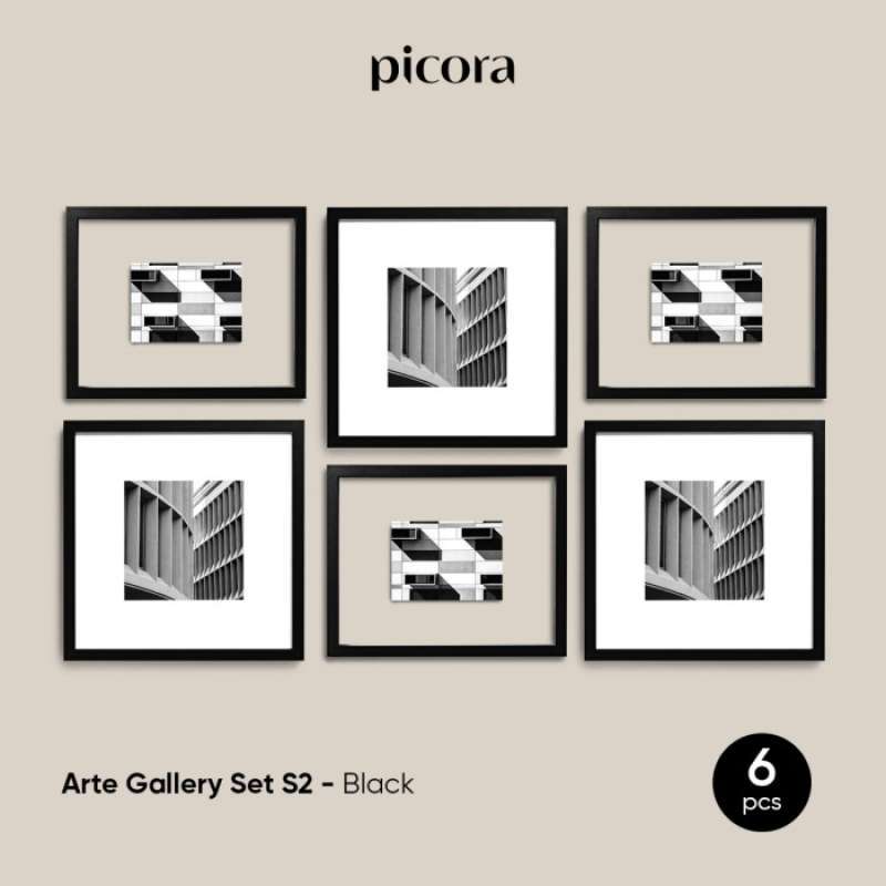 Promo Picora Arte Gallery Set S2-Frame Pigura Bingkai Foto Dinding-6Pcs ...