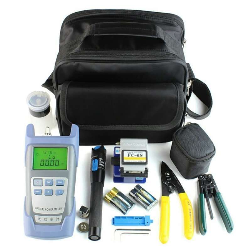 Jual Tool Kit fiber optik set optical power meter, vfl, cleaver, FTTH ...