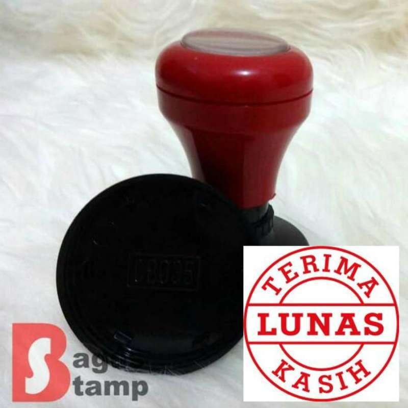Jual Stempel LUNAS Warna Otomatis Flash Bulat Diameter 2 cm di Seller ...