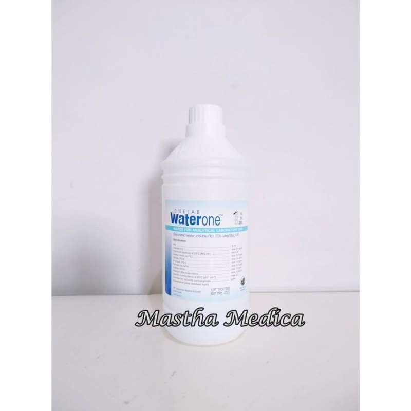 Promo Water One 1 Liter Air Campuran Pelarut Reagent Laboratorium 1L ...