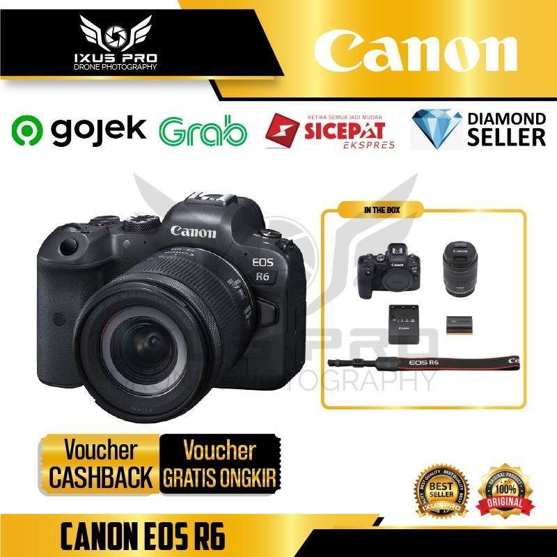 Jual Canon EOS R6 / R 6 Kit RF 24-105mm f/4-7.1 IS STM di Seller ...