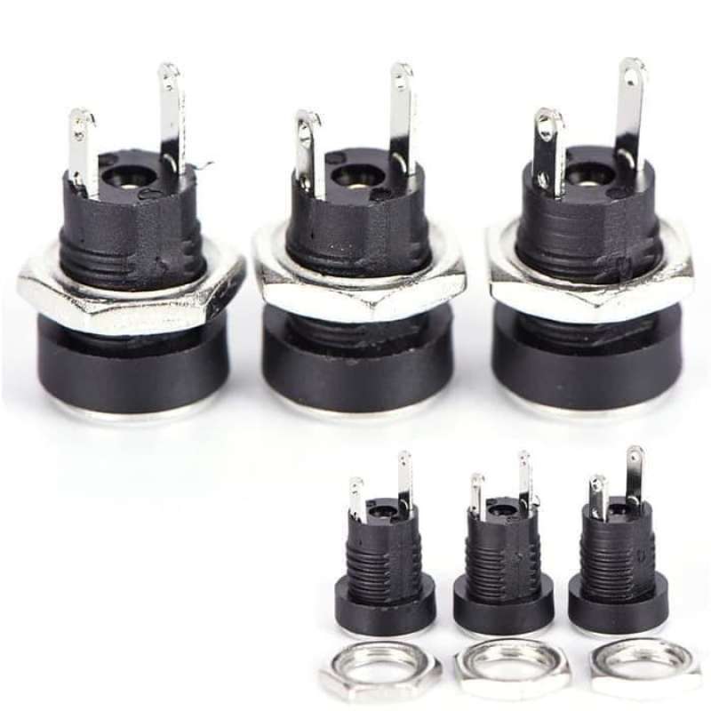 Jual Soket DC Mur 2.1x5.5mm Panel Mount Female Power Socket Plug In ...